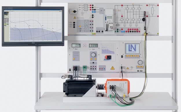 Nowoczesne stanowiska szkoleniowe do badania napędów firmy Lucas-Nuelle
