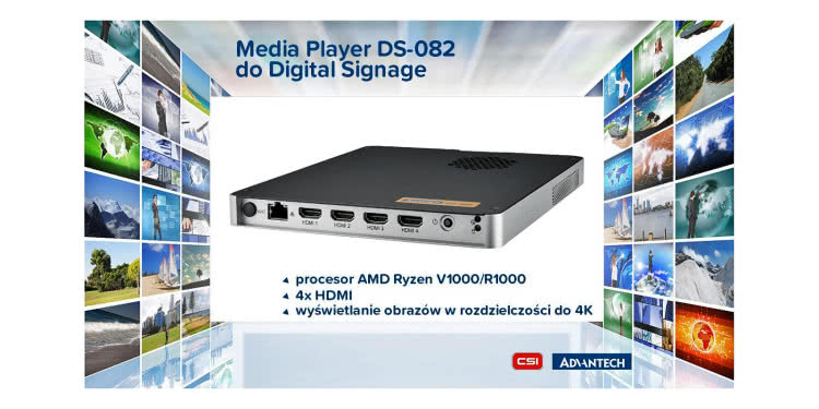 Media Player DS-082 do rozwiązań Digital Signage