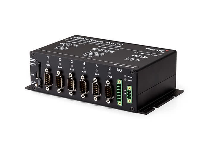 6-kanałowy rejestrator/router PCAN-Router Pro FD w nowej wersji z ...