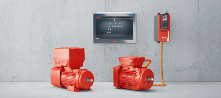 Rozwiązania IE5 firmy SEW-EURODRIVE - silniki synchroniczne DR2C..