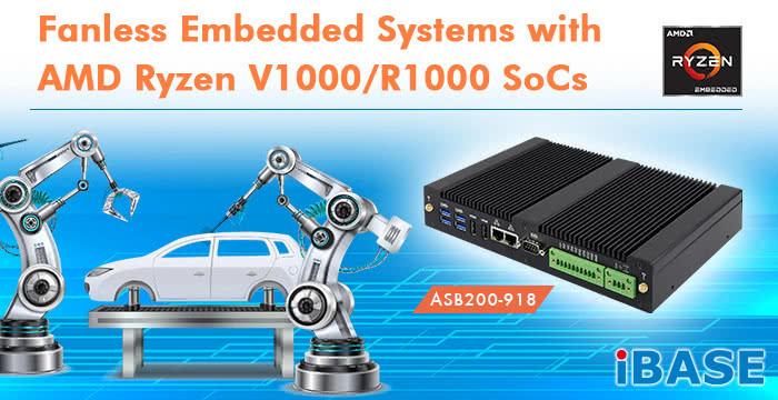 Komputer embedded z chłodzeniem pasywnym i układem AMD Ryzen V1000/R1000 SoC