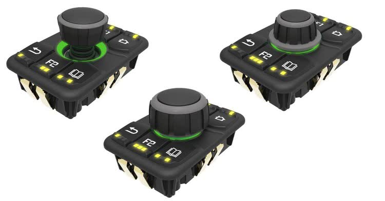 Joysticki i kontrolery panelowe do pojazdów z możliwością łatwej ...