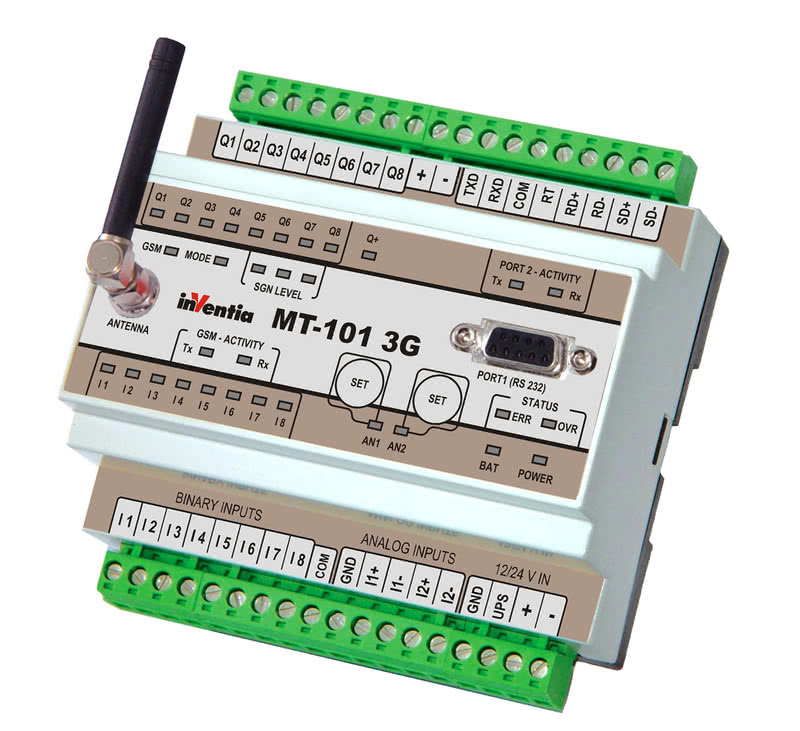 INVENTIA Sp. z o.o. MT-101 3G – moduł telemetryczny GPRS/EDGE/3G